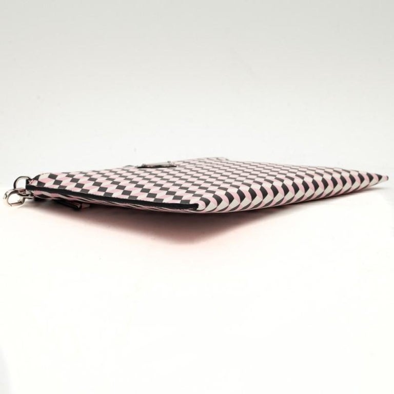 PRADA Clutch With Black, Pink And White Patterns at 1stDibs | prada ...
