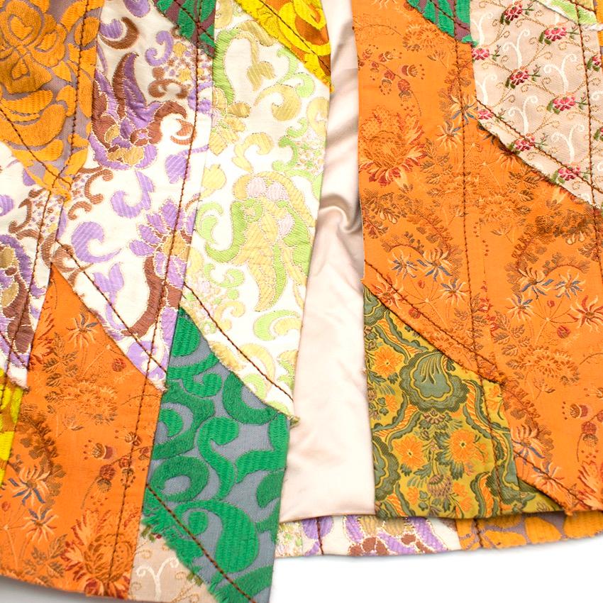 Prada Colourful Patchwork Print Coat US 0-.2 at 1stDibs