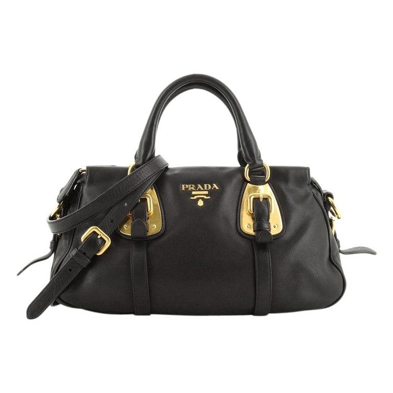 Prada Convertible Belted Satchel Soft Calfskin Medium at 1stDibs