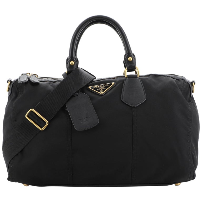 Prada Convertible Boston Bag Tessuto Large at 1stDibs