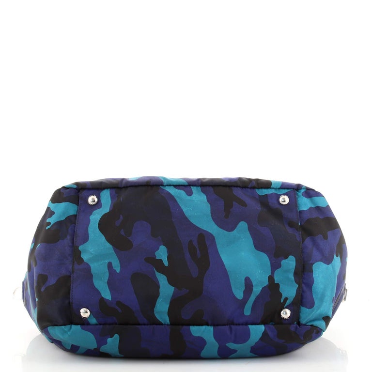 Prada Convertible Camouflage Pocket Tote Tessuto Large For Sale at 1stDibs