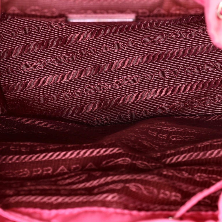 Prada Convertible Chain Backpack Tessuto Mini For Sale at 1stDibs