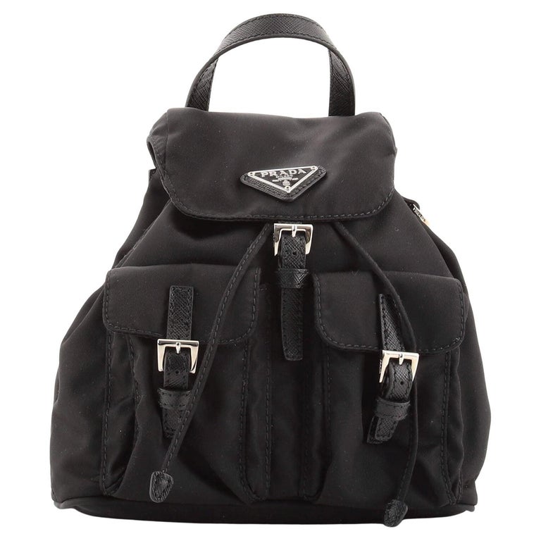 Prada Convertible Chain Backpack Tessuto Mini at 1stDibs