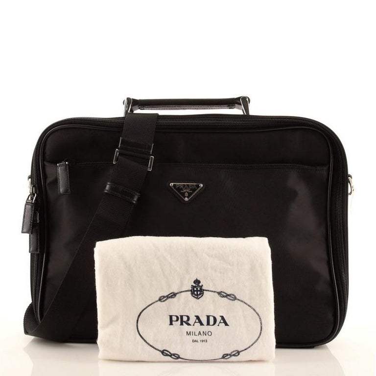 Prada Convertible Computer Case Tessuto and Saffiano at 1stDibs