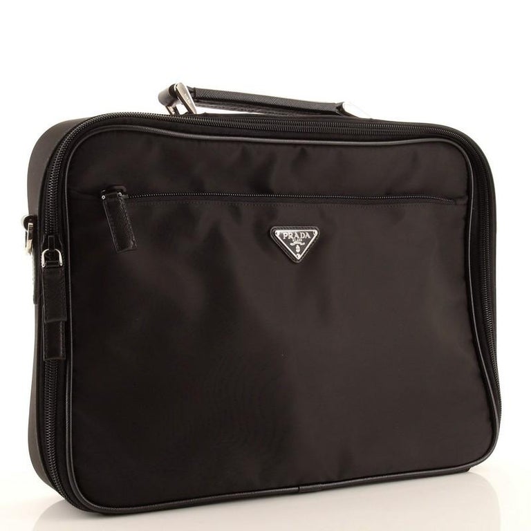 Prada Convertible Computer Case Tessuto and Saffiano at 1stDibs