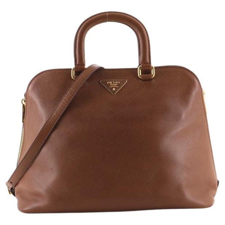 Prada Convertible Dome Satchel Saffiano Leather Large at 1stDibs