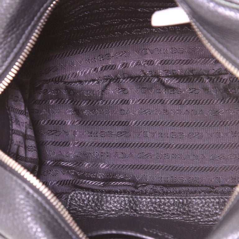 Prada Convertible Front Pocket Boston Bag Vitello Daino Small For Sale ...