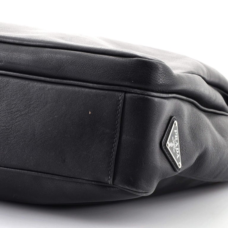 Prada Convertible Front Pocket Tote Soft Calf Medium For Sale at 1stDibs