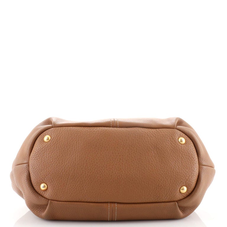 Prada Convertible Satchel Vitello Daino Medium For Sale at 1stDibs