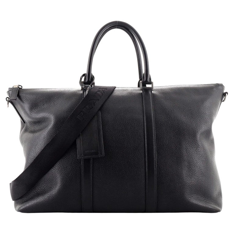 Prada Convertible Weekender Bag Vitello Daino Large at 1stDibs