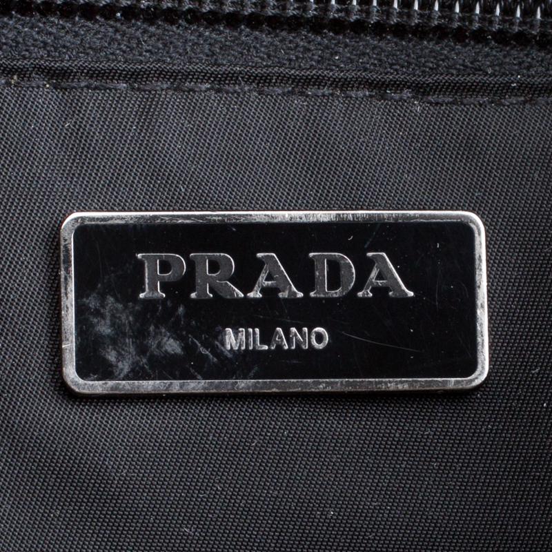 Prada Dark Blue Nylon Camouflage Drawstring Backpack For Sale at ...