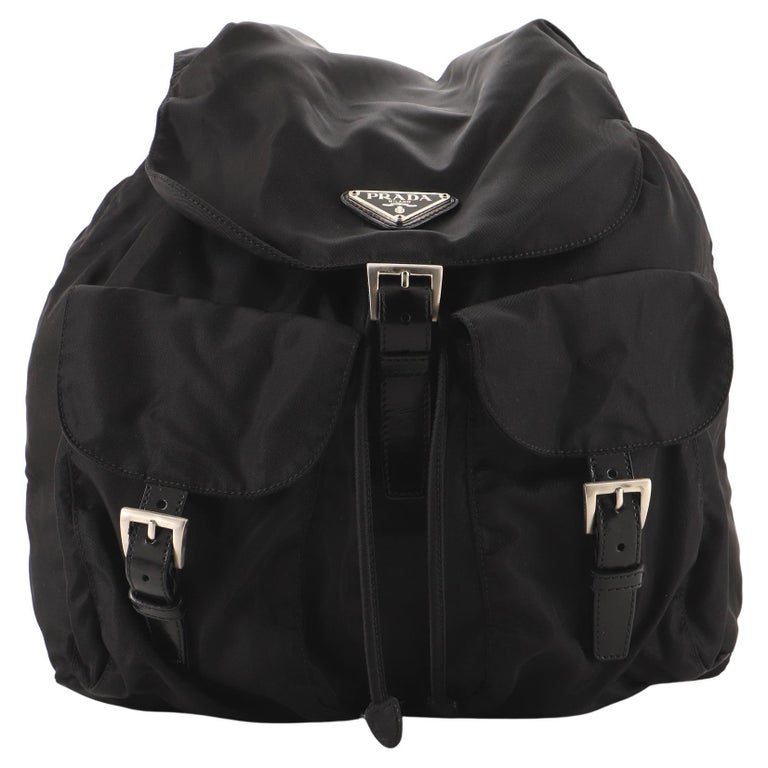 Prada Double Front Pocket Backpack Tessuto Medium at 1stDibs