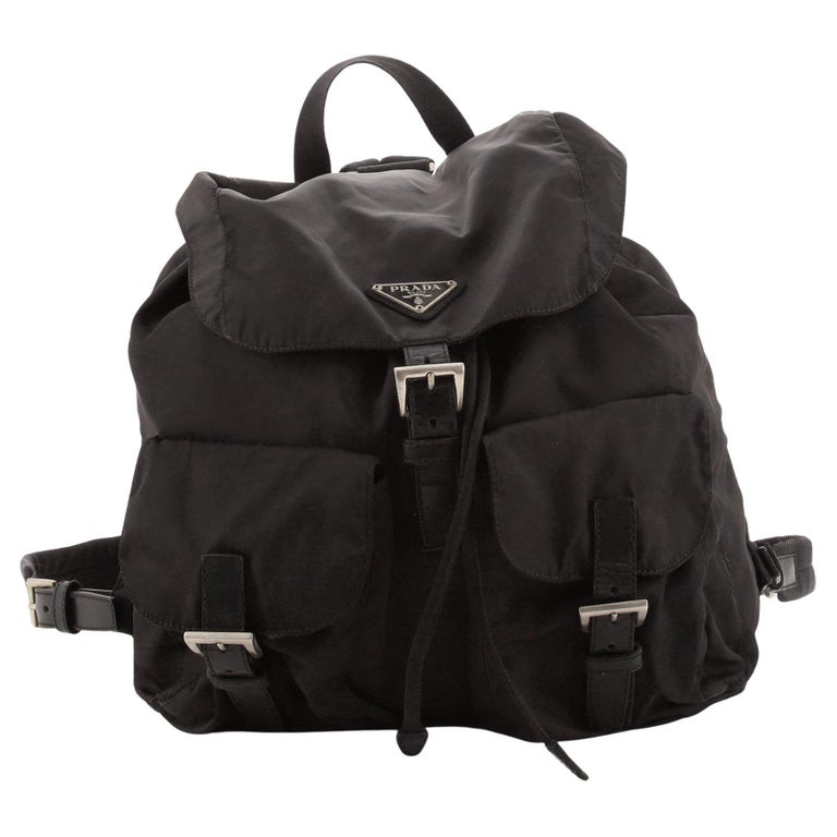 Prada Double Front Pocket Rucksack Tessuto Medium im Angebot bei 1stDibs