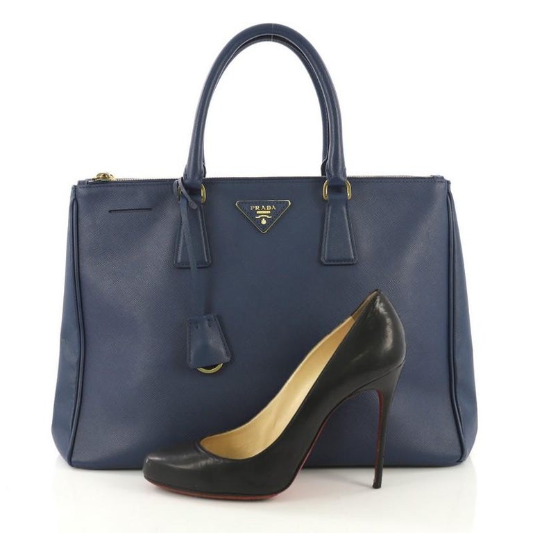 Prada Double Zip Lux Tote Saffiano Leather Large at 1stDibs