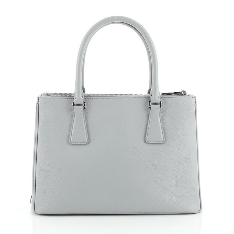 Prada Double Zip Lux Tote Saffiano Leather Small at 1stDibs