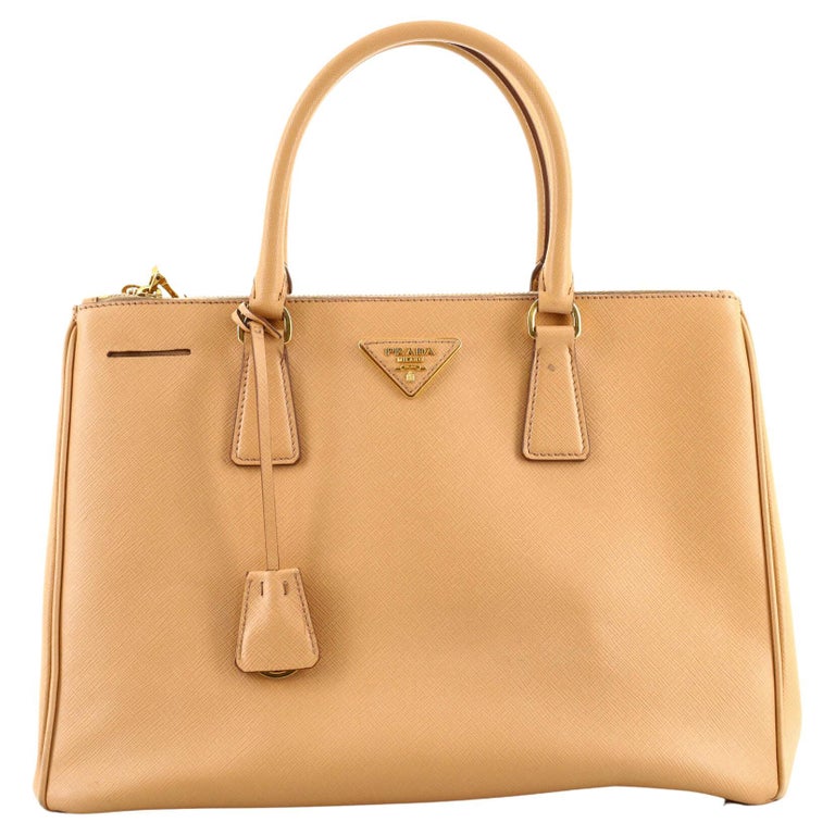 Prada Double Zip Lux Tote Saffiano Leather Small at 1stDibs
