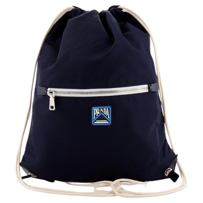 Vintage Authentic Prada Black Quilted Backpack Italy w Dust Bag LARGE ...