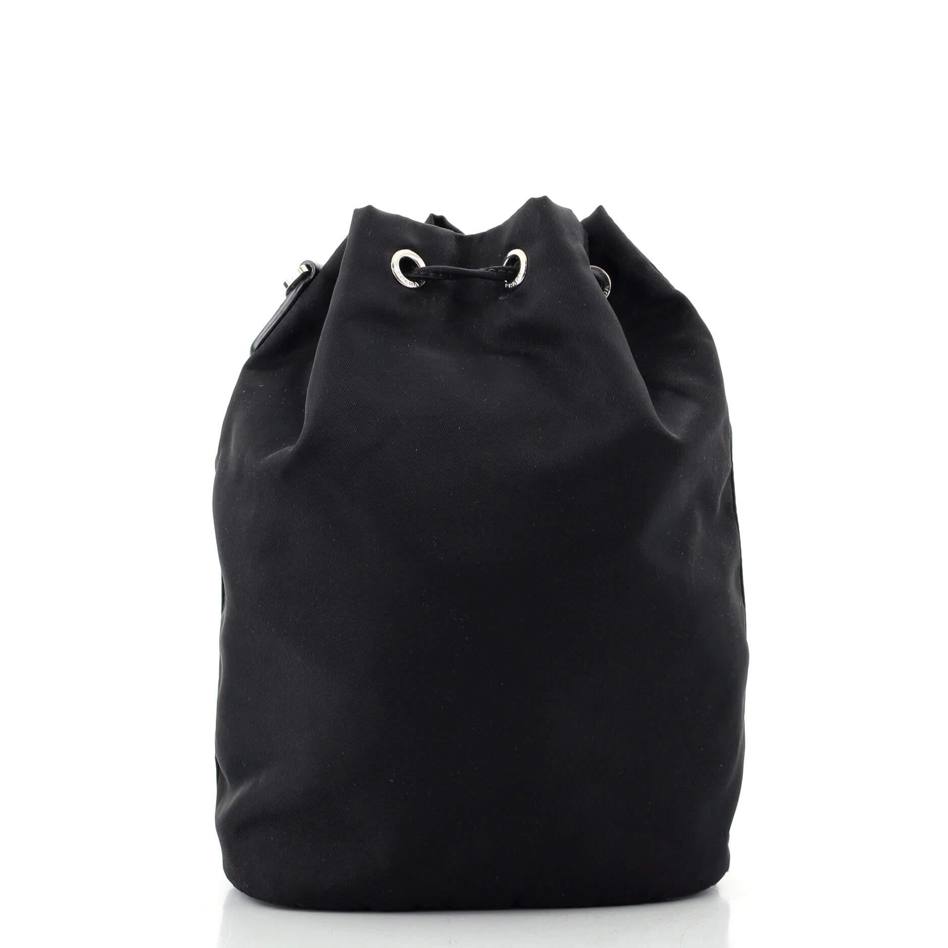 Prada Drawstring Bucket Bag Tessuto Small at 1stDibs