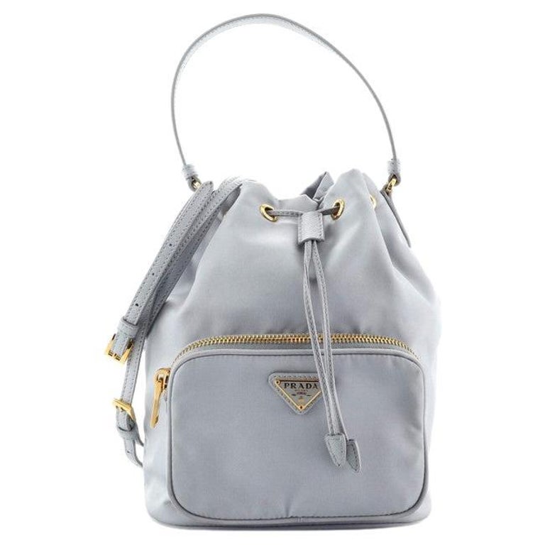 Prada Drawstring Bucket Bag Tessuto Small at 1stDibs