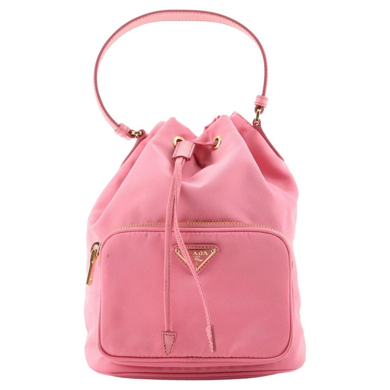 Prada Drawstring Bucket Bag Tessuto Small at 1stDibs