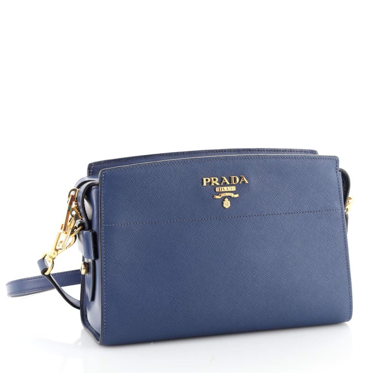 Prada Esplanade Crossbody Bag Saffiano with City Calf Small For Sale at ...
