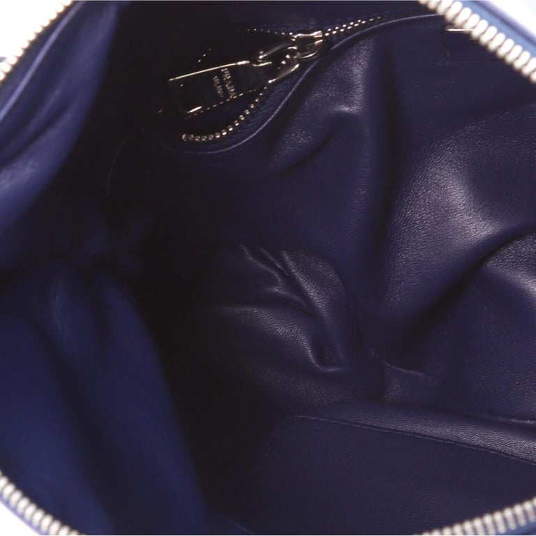 Prada Fold Over Chain Flap Bag Soft Calf Medium For Sale at 1stDibs