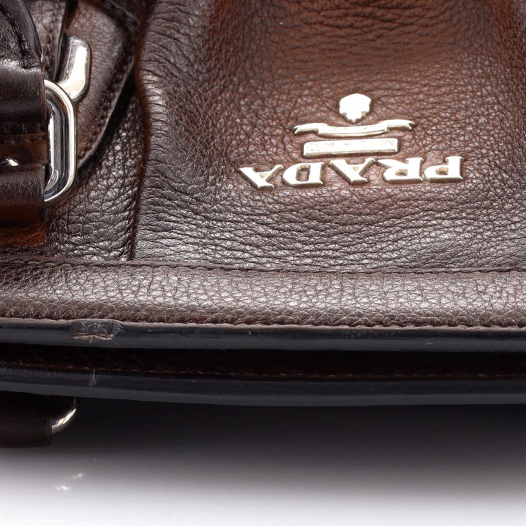Prada Frame Doctor Bag Ombre Glace Calf Large For Sale at 1stDibs