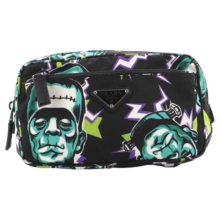 Prada Frankenstein Belt Bag Printed Tessuto at 1stDibs