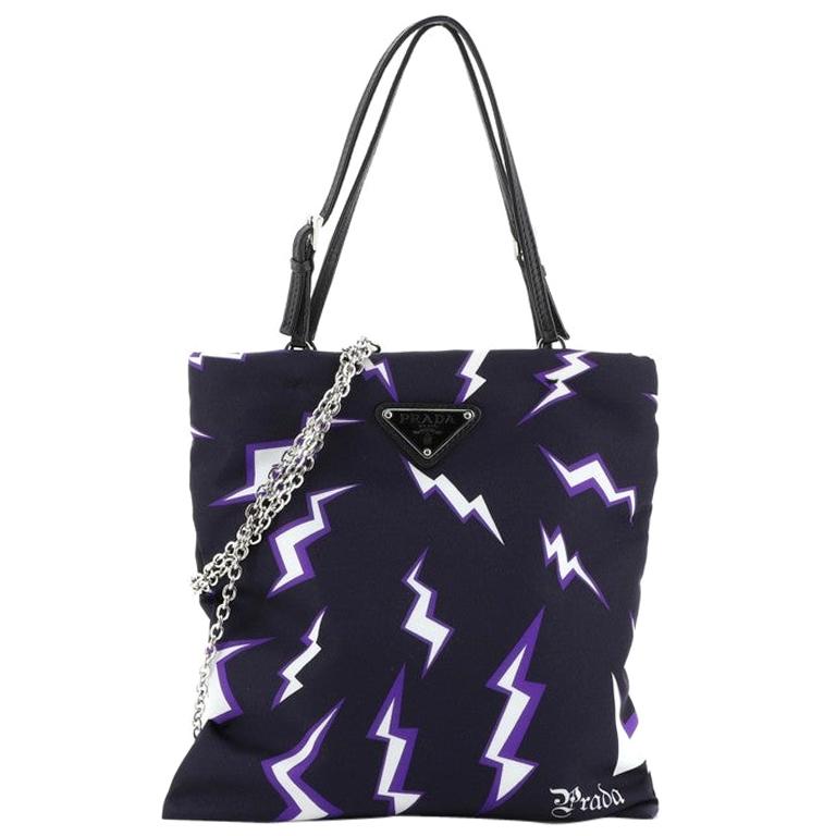 Prada Frankenstein Flat Tote Printed Tessuto Mini at 1stDibs | prada ...
