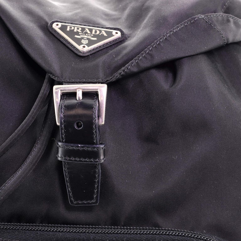 Prada Front Pocket Backpack Tessuto Medium For Sale at 1stDibs