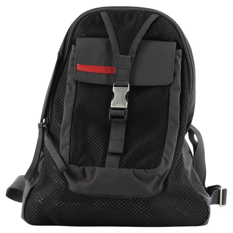 Prada Front Pocket Backpack Tessuto with Mesh Medium at 1stDibs