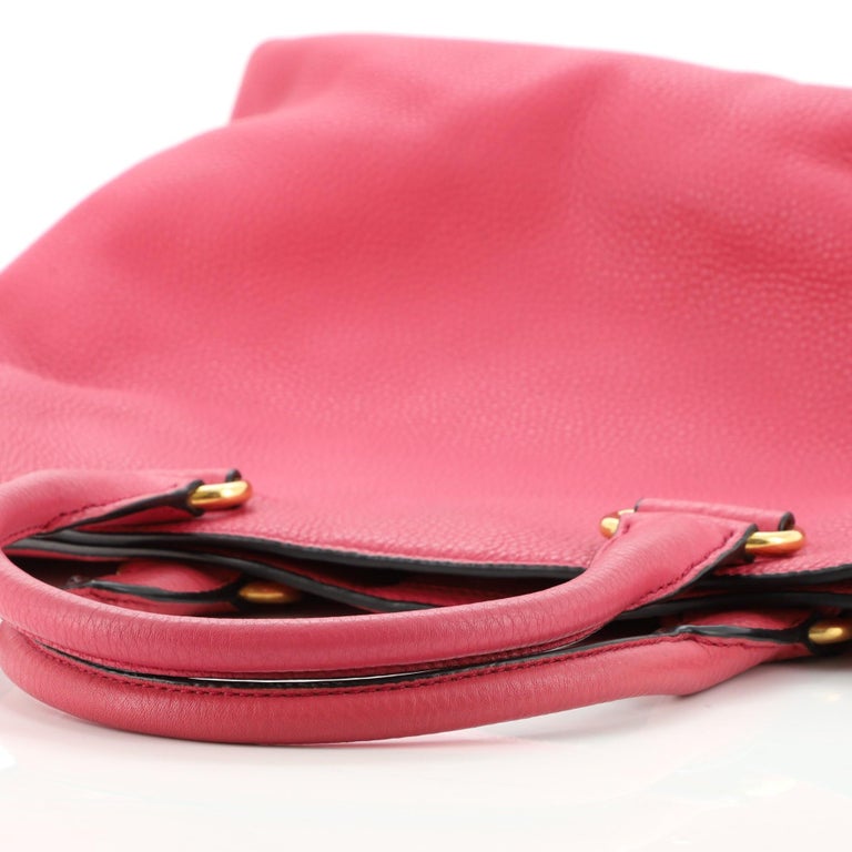 Prada Front Pocket Convertible Tote Vitello Daino Large at 1stDibs