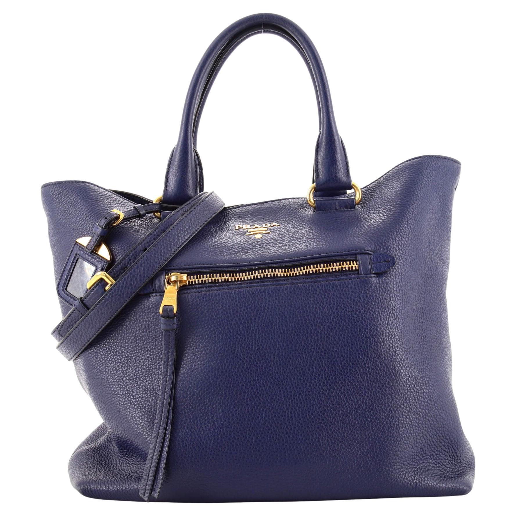 New Prada Purple Rouched Patent Tote Bag For Sale at 1stDibs