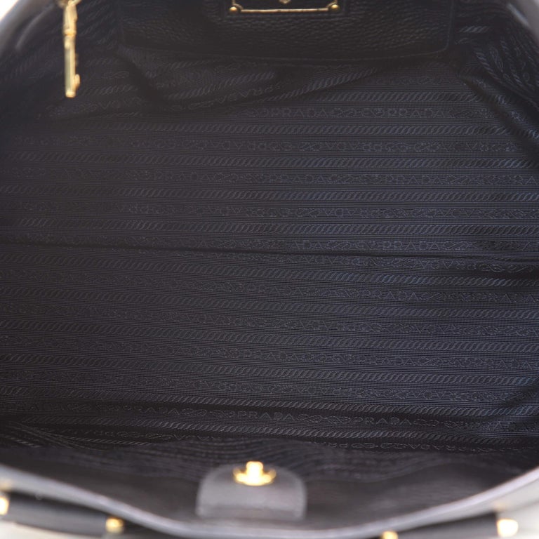 Prada Front Pocket Convertible Tote Vitello Daino Medium For Sale at ...