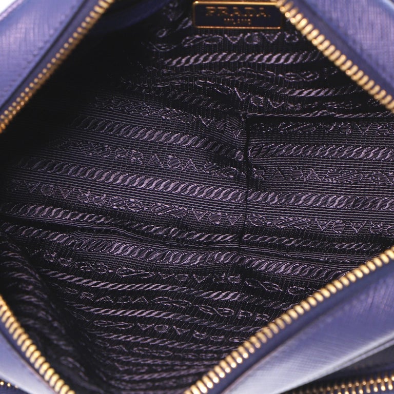 Prada Front Pocket Crossbody Bag Saffiano Leather Small For Sale at 1stDibs