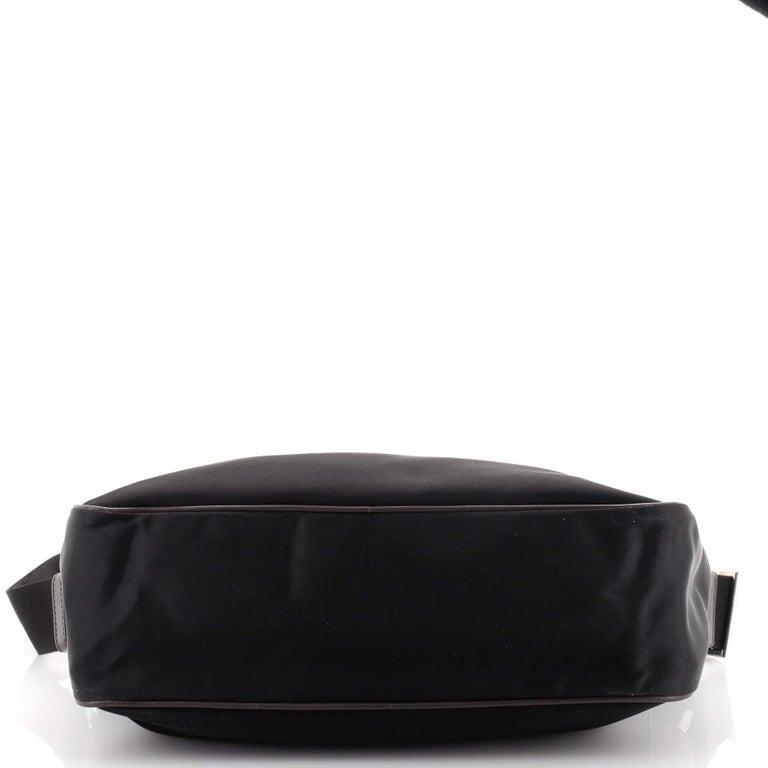 Prada Front Pocket Logo Messenger Tessuto Medium For Sale at 1stDibs