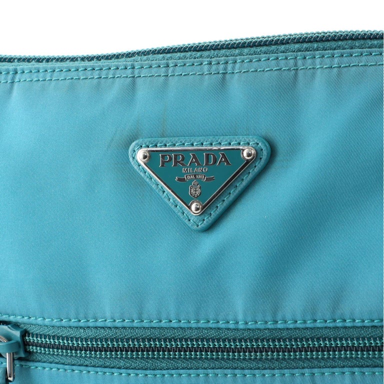 Prada Front Pocket Messenger Bag Tessuto Medium For Sale at 1stDibs