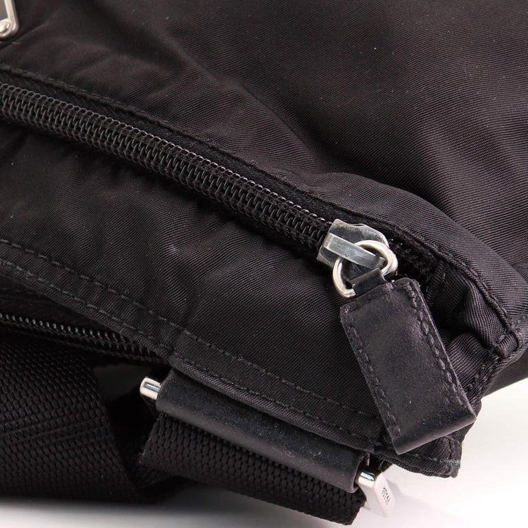 Prada Front Pocket Messenger Bag Tessuto Small For Sale at 1stDibs