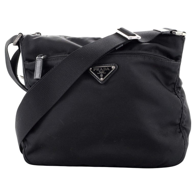 Prada Front Pocket Messenger Bag Tessuto Small at 1stDibs