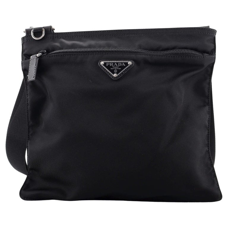 Prada Front Pocket Messenger Bag Tessuto Small at 1stDibs