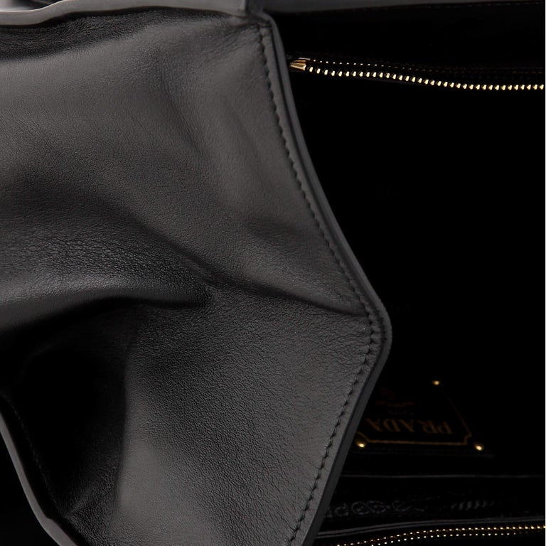 Prada Front Pocket Wing Convertible Tote Soft Calf For Sale at 1stDibs