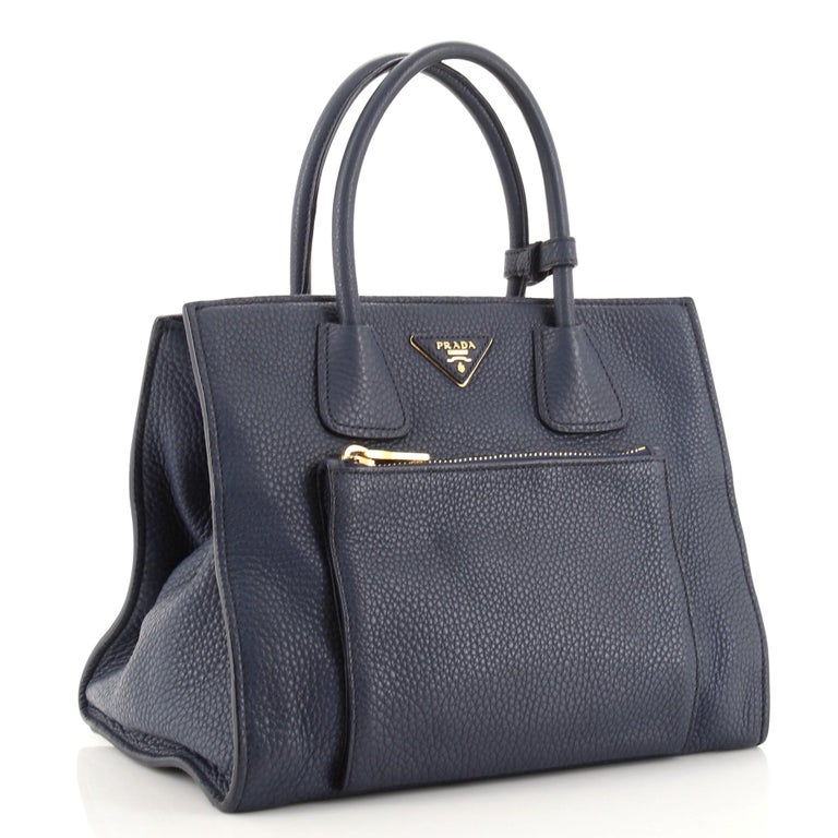 Prada Front Pocket Wing Convertible Tote Vitello Daino at 1stDibs