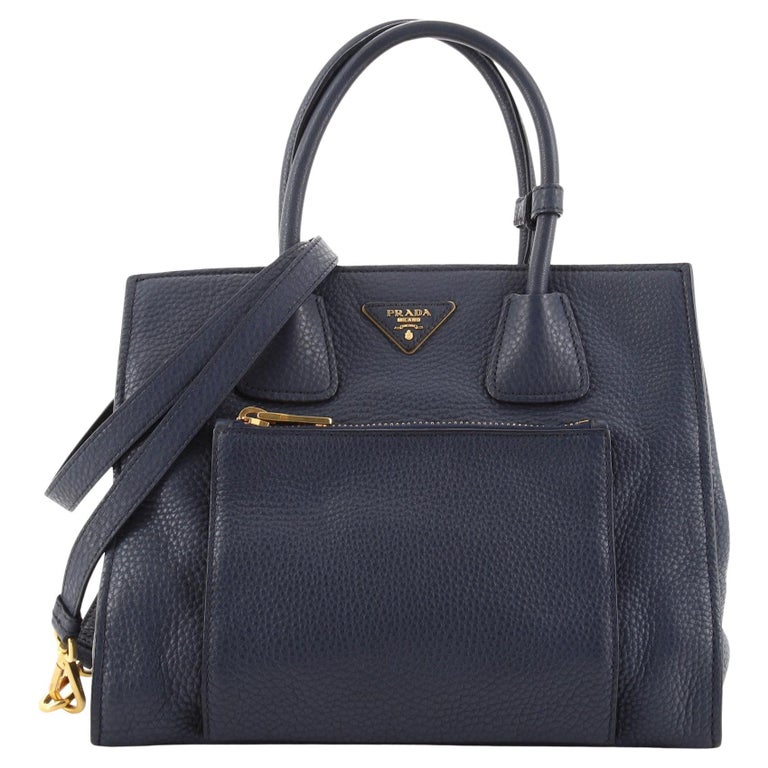 Prada Front Pocket Wing Convertible Tote Vitello Daino at 1stDibs