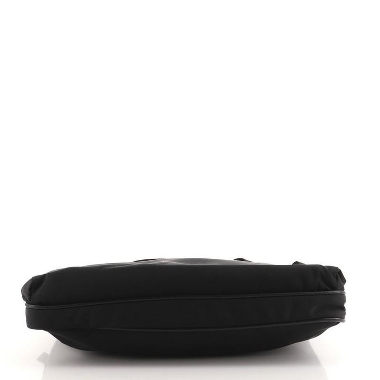 Prada Front Pocket Zip Messenger Bag Tessuto with Saffiano Leather ...