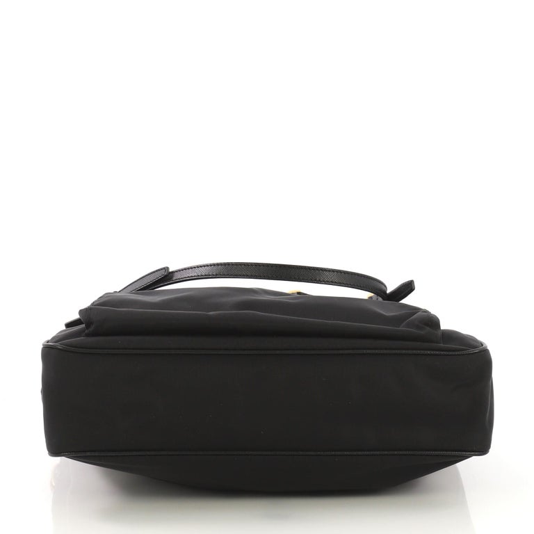 Prada Front Pocket Zip Tote Tessuto Medium at 1stDibs