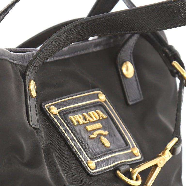 Prada Front Pocket Zip Tote Tessuto Medium at 1stDibs
