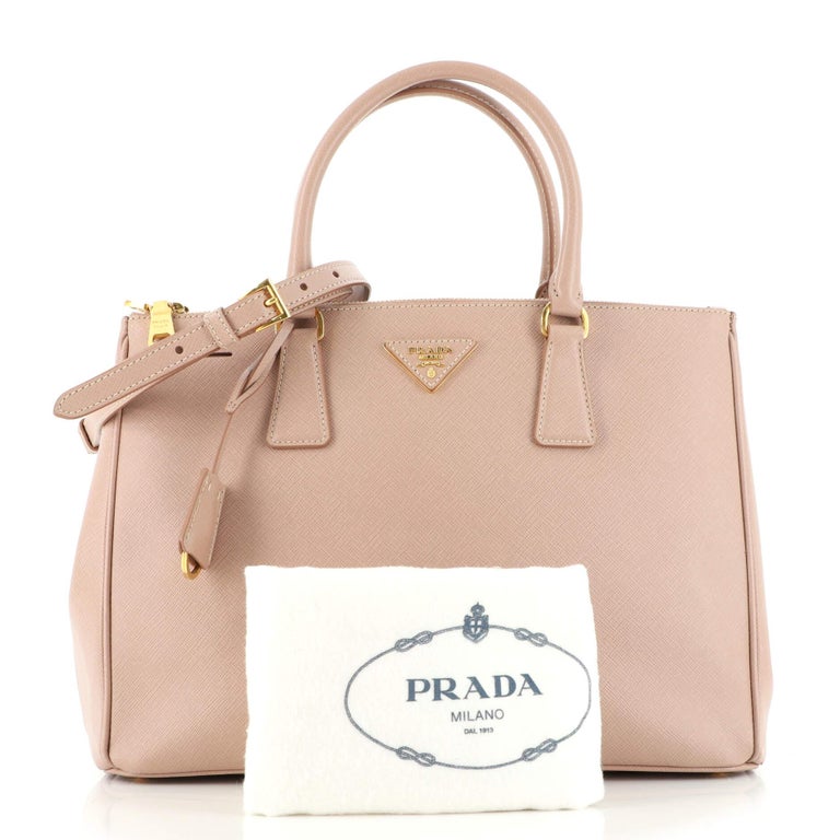 Prada Galleria Double Zip Tote Saffiano Leather Large at 1stDibs