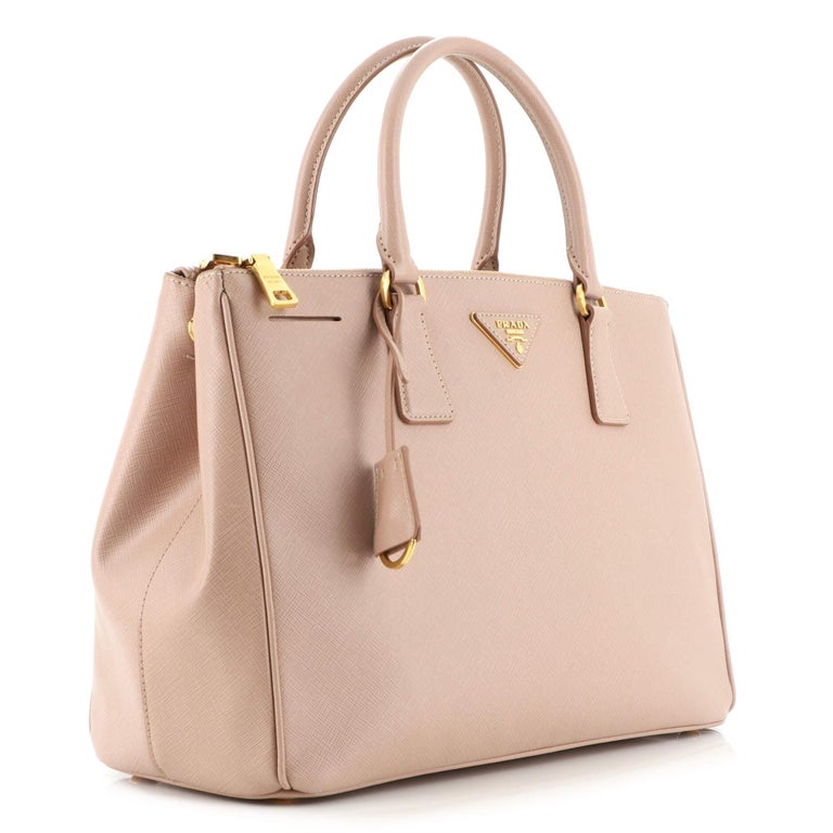 Prada Galleria Double Zip Tote Saffiano Leather Large at 1stDibs