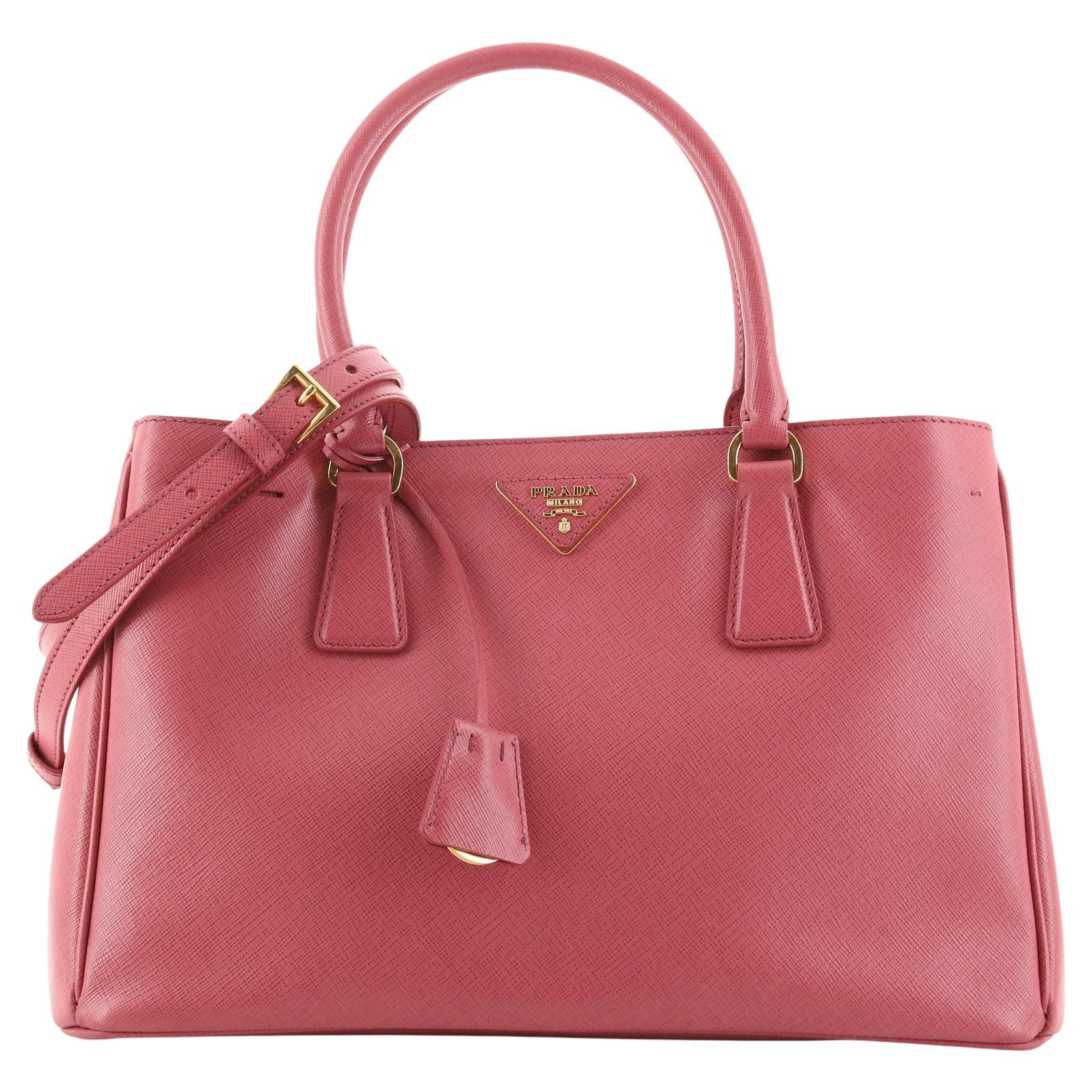 Prada Pink Satin Ruffle Tote Bag at 1stDibs