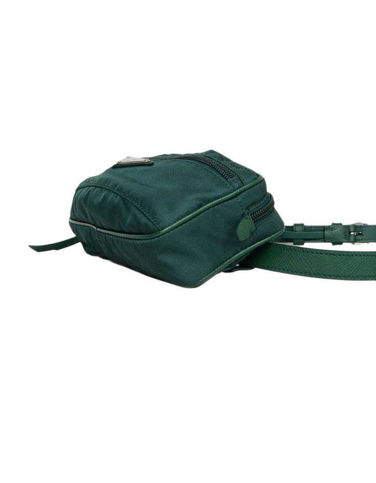 Prada Green Nylon Small Fanny Pack/ Belt Bag 30" - 34" at 1stDibs ...